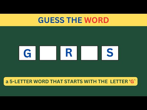 Guess the word: a 5 letter word that starts with the letter "G", "Unbelievable! "