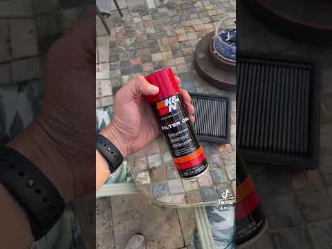 K&N air filter cleaning #2kmechanic #automobile #caraccessory #tech