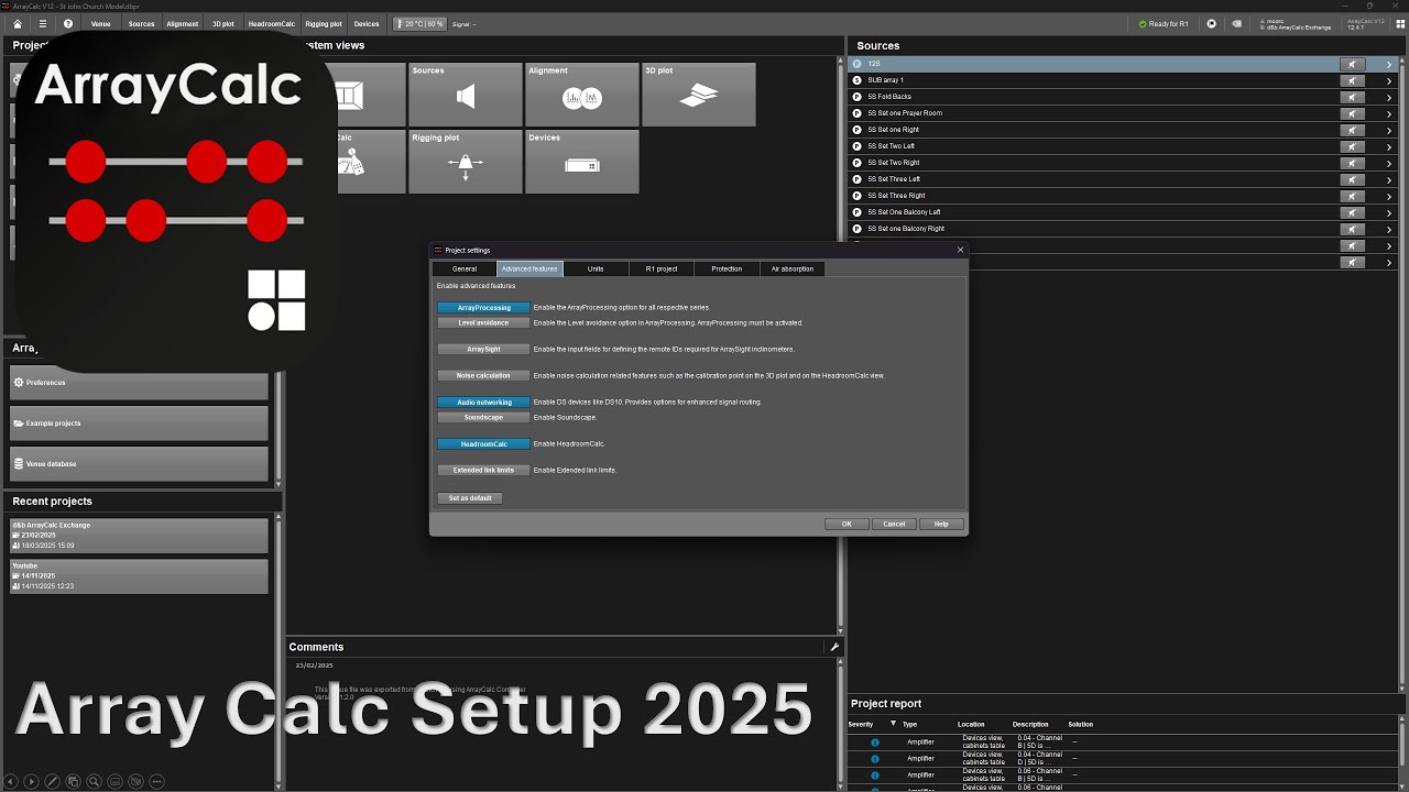 D&B Array Calc Setup 2025