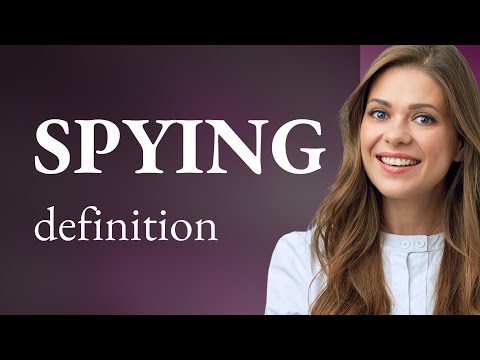 Spying • what is SPYING definition