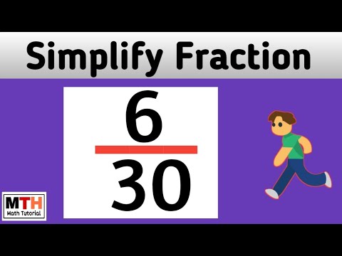 6/30 simplified, Reduce 6/30 to its simplest form