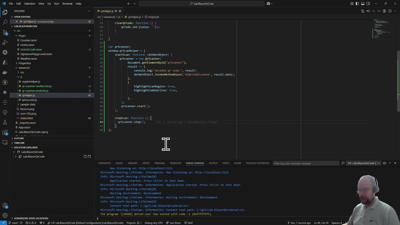Scanning QR Codes in Blazor