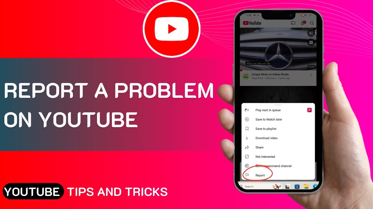 How To Report A Problem On YouTube