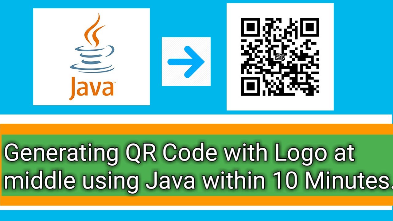 How to Generate QR Code using Java | Adding Logo to QR code