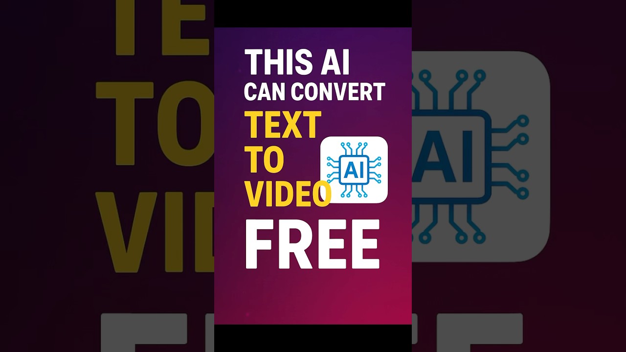🚀 Convert Text to Video for FREE Using This AI Tool! (No Watermark)