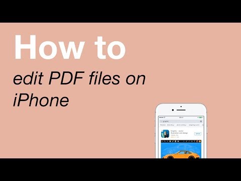How to edit PDF Files on iPhone