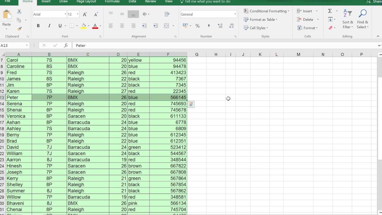 Module 2 - Spreadsheets - bikes