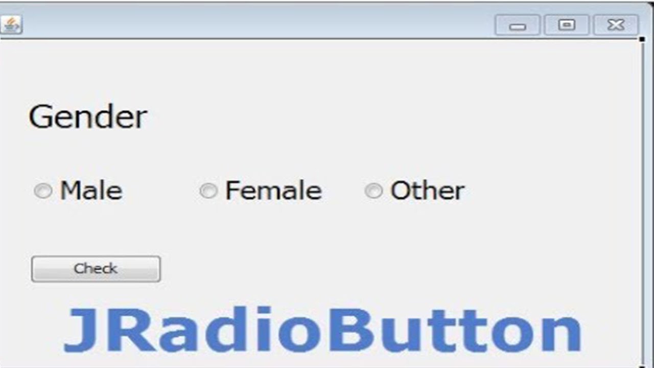 Java Programming Tutorial - 65 - JRadioButton