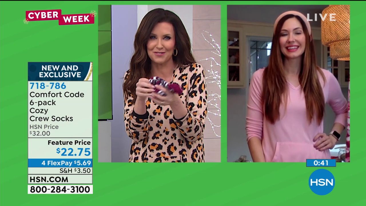 Comfort Code 6pack Cozy Crew Socks