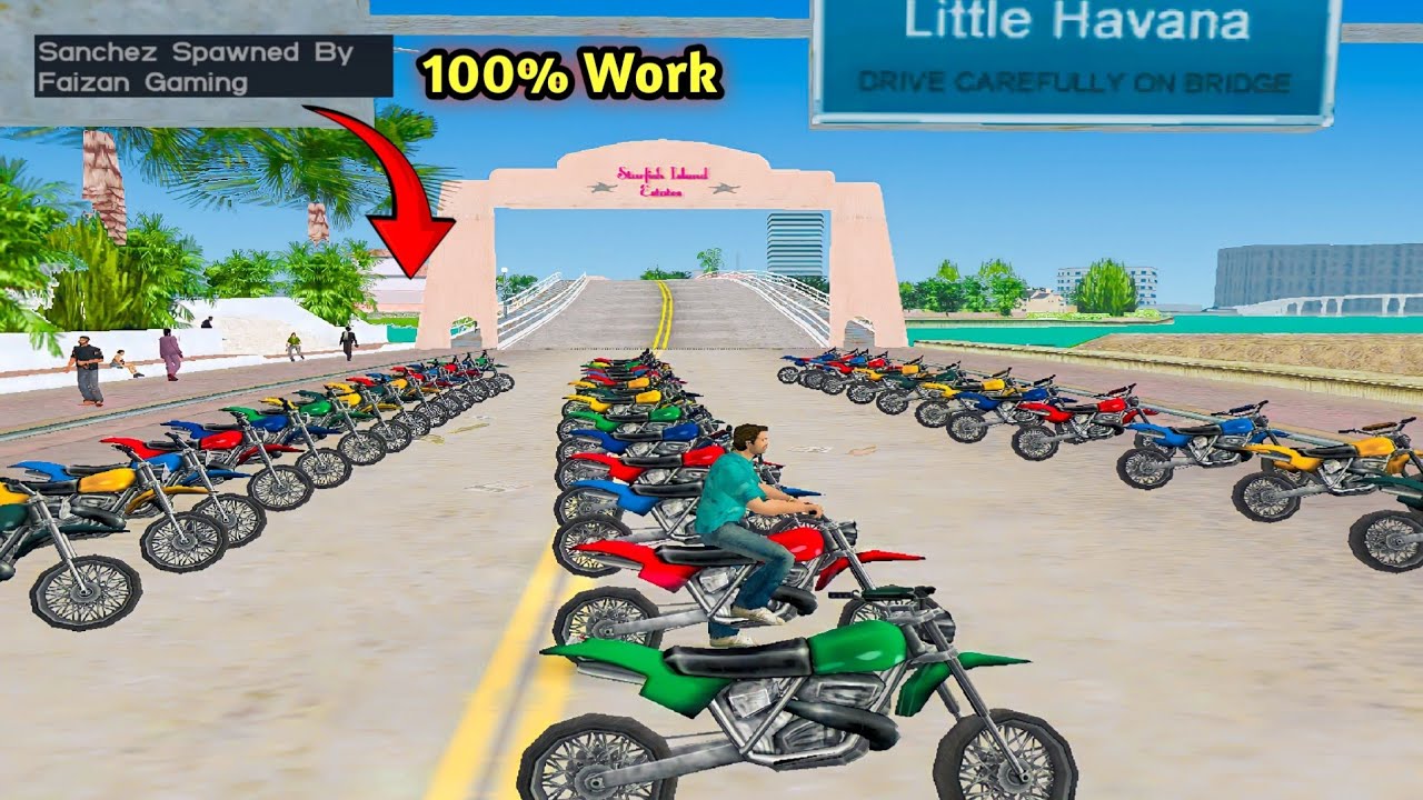 Sanchez Bike Spawner Mod 1.0 - GTA: Vice City
