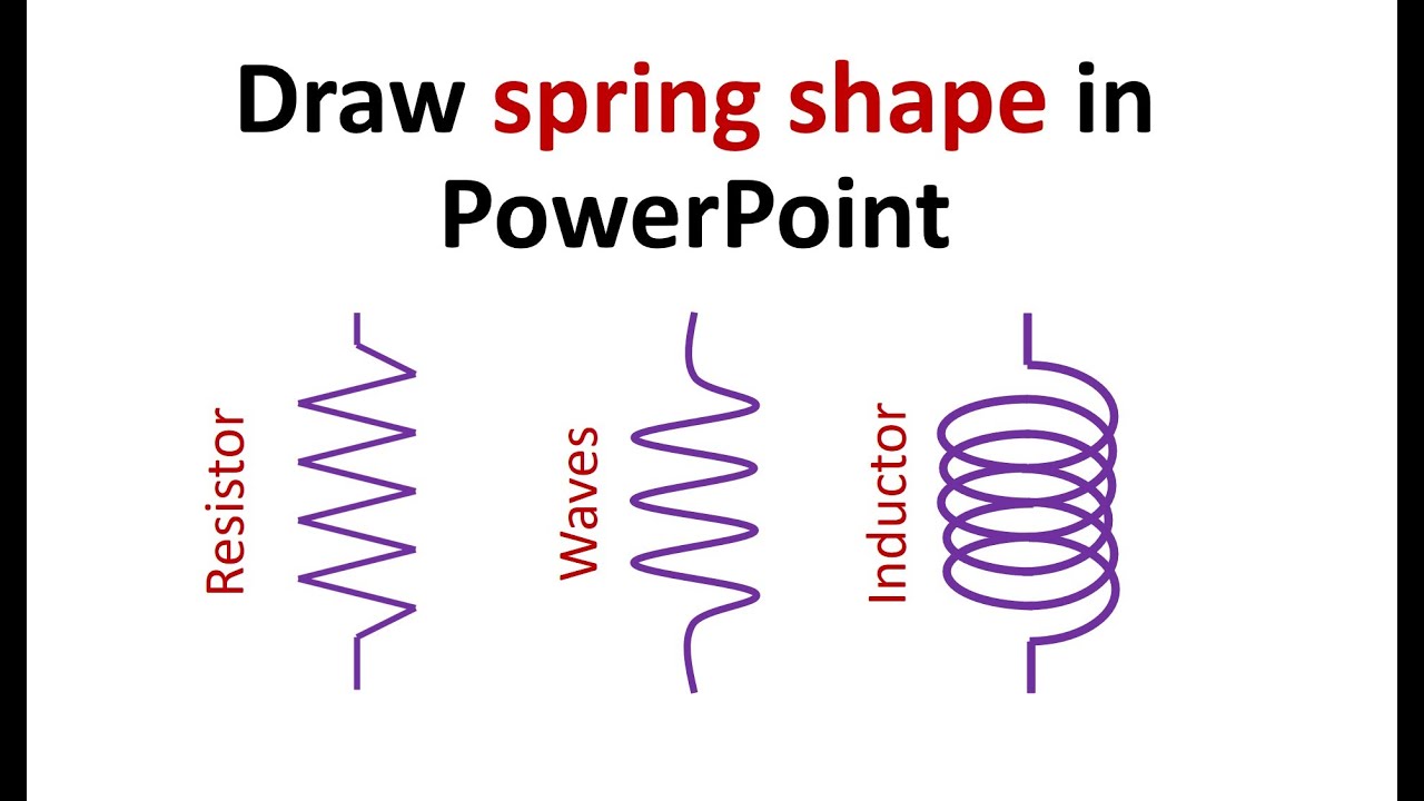 Draw spring shape in PowerPoint | Illustrations