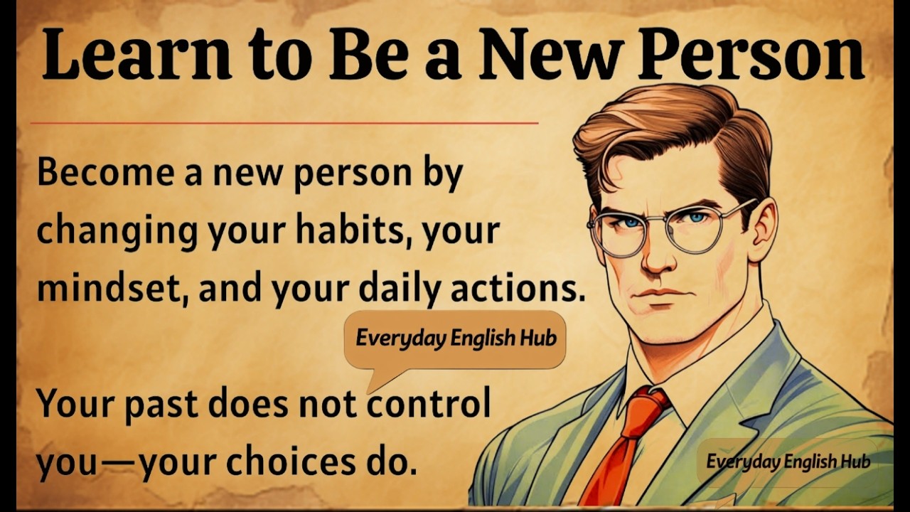 Learn to Be New Person | Motivational Video 🔥 | Graded Reader ✅️| Improve Your English Fluency | ESL