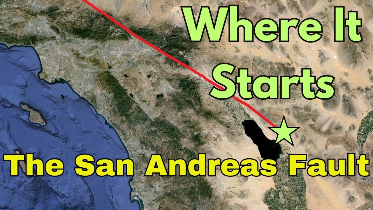 The Southern Tip of the San Andreas Fault in California's Salton Trough