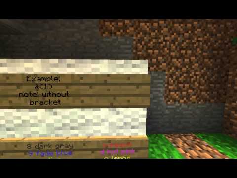 MINECRAFT | Trick & Tips: Sign Text Color [Plugins]