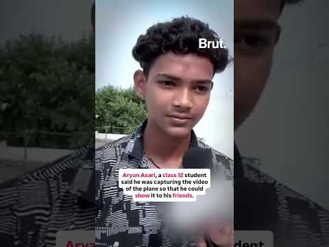 The boy who recorded the video of the Air India plane crash became an eye witness in the case.