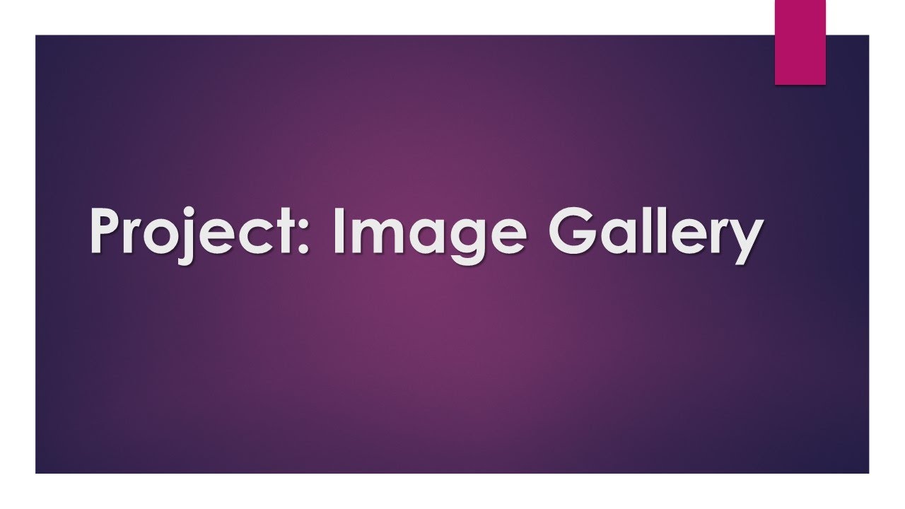 Bootstrap 4 Project: Image Gallery