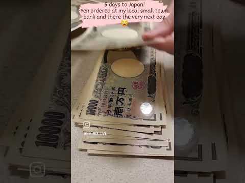 5 days to Japan! Yen at my hometown Bank arrived the next morning! #Japan #Tokyo #NeoMixLive #GenX