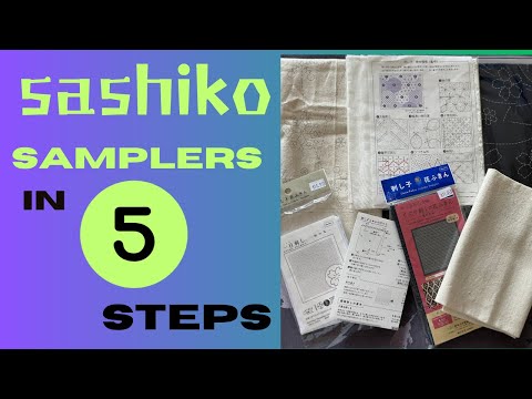 Master sashiko - Samplers, kits and pre-printed cloths - everything you need to know