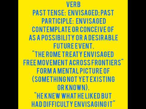Learnology: How to pronounce "Envisaged"