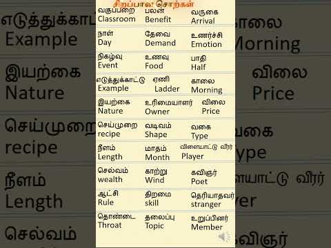 சிறப்பான😊 சொற்கள் 🍨| classroom🍟 |benefit 🍕| arrival 🥪| day🍔 | தமிழ்| tamil |#Spokenenglishintamil