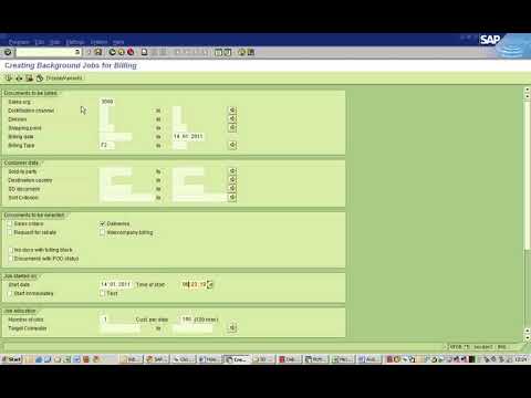 SAP SD Process 12 Batch Jobs & Spool Request