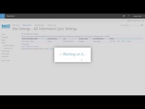Sync contacts properties from AD to a SharePoint list