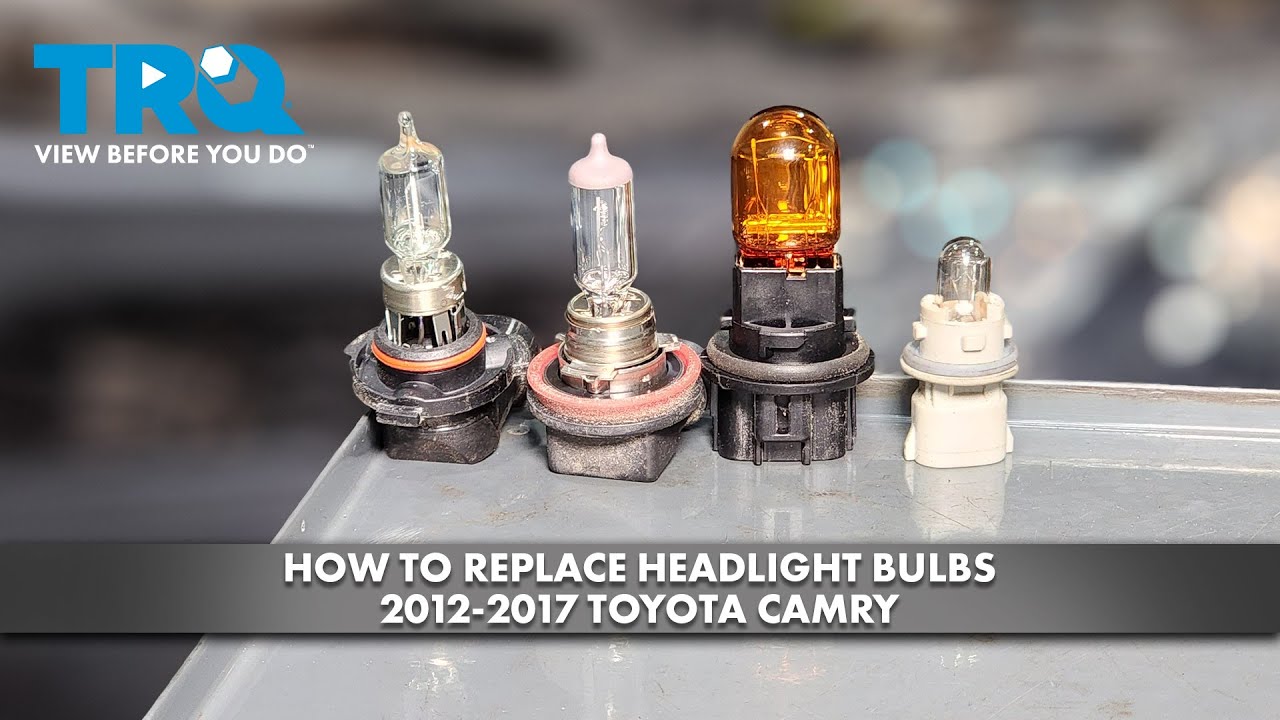 How to Replace Headlight Bulbs 2012-2017 Toyota Camry