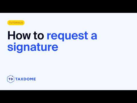 How to request a signature easily