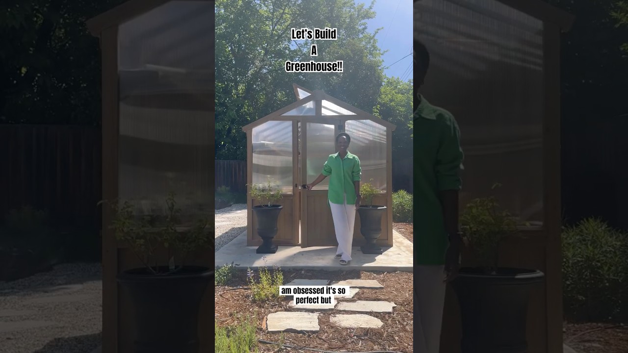 Building My DREAM Greenhouse From Costco!🔨 #greenhouse #greenhousebuild #gardening #diyprojects