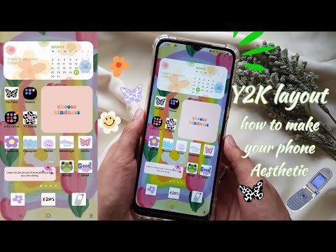 ☁️ how to make your phone aesthetic | Y2K homescreen