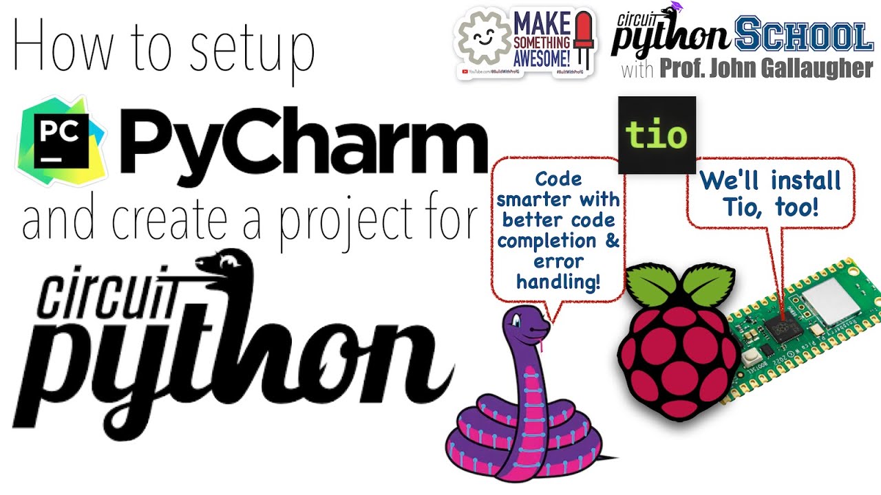 IMPORTANT NOTES IN DESC: Installing & Using PyCharm with CircuitPython (Pico School)