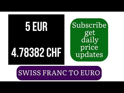 Swiss Franc to Euro Foreign Currency Exchange Forex Rates Today 20 March 2025 EUR to CHF