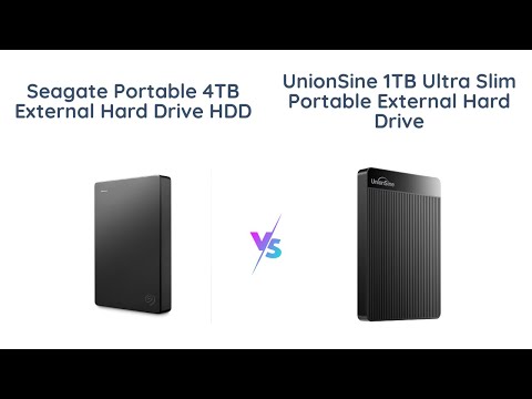 Seagate 4TB vs UnionSine 1TB - External Hard Drive Comparison