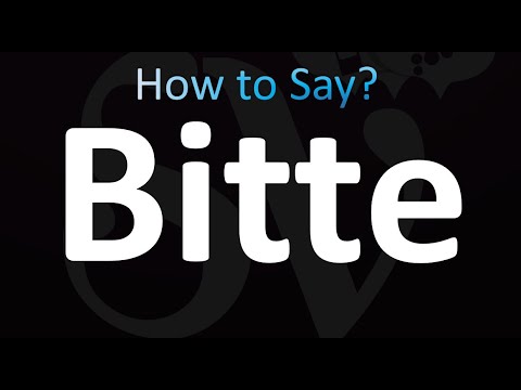 How to Pronounce Bitte (Please in German)