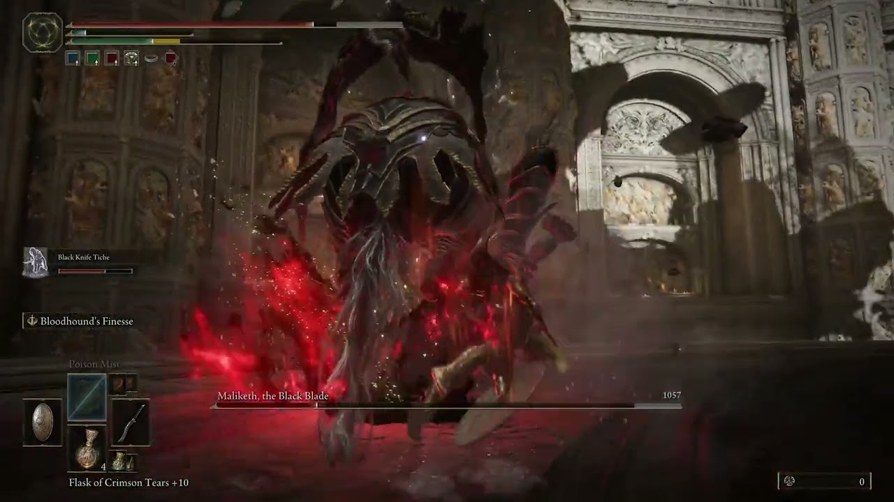 Elden Ring - Black Knife Tiche VS Maliketh