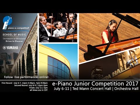 e-Piano Junior Competition 2017 | July 6-11