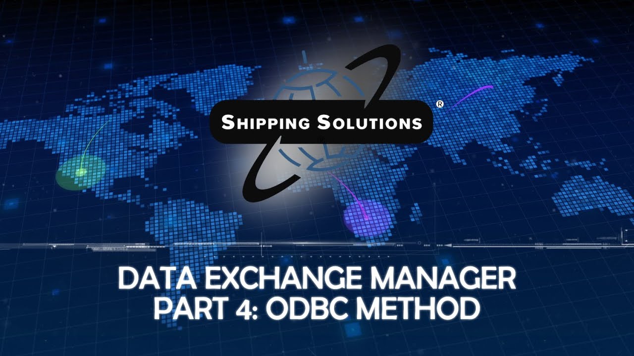 Shipping Solutions Data Exchange Manager: Using an ODBC Connection