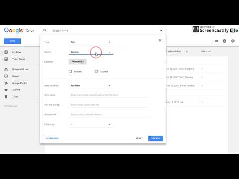 Google Drive: Search Function