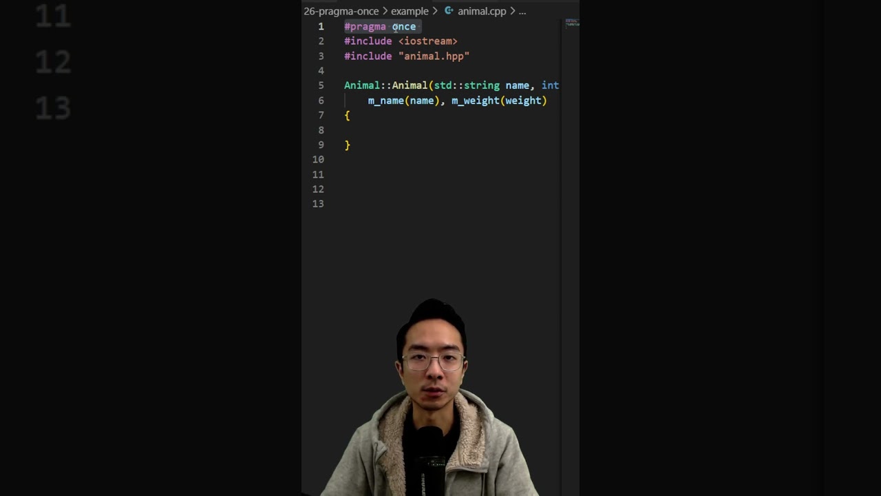 C++ #pragma once