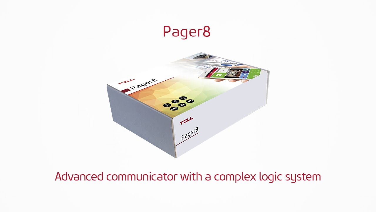 The new Pager8 - Advanced communicator with a complex logic system