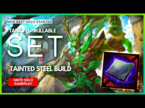 TAINTED STEEL IS MY NEW FAVORITE SOLO STARTER - Set Solo SMITE Conquest Gameplay