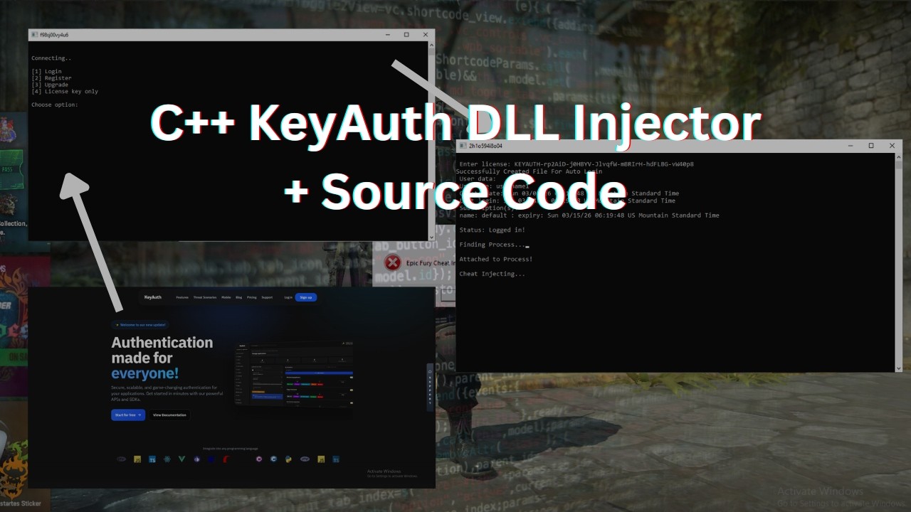 C++ KeyAuth DLL Injector + (Source Code)