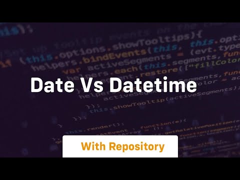 date vs datetime