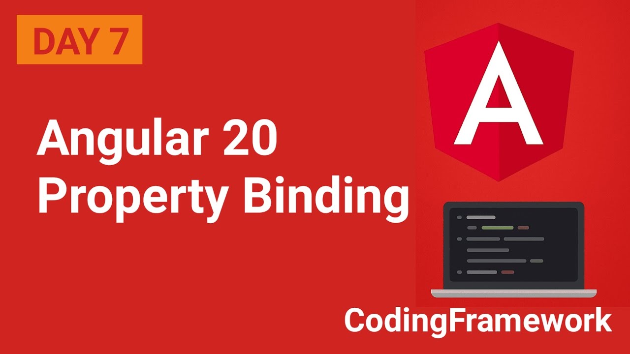 Angular 20 Tutorial Day 7 | Property Binding Explained with Examples