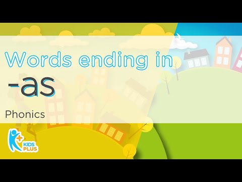 Phonics | Words ending in the sound -as | Grade 1 English | Rhyming Words