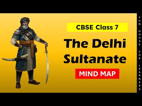 The Delhi Sultanate Mind Map | CBSE: Class 7, History, Ch 3 Mind Map #fhlmindmaps