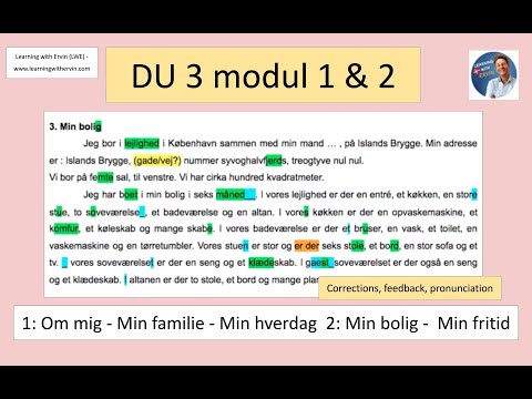Module 1 and modul 2 presentations: corrections & feedback !