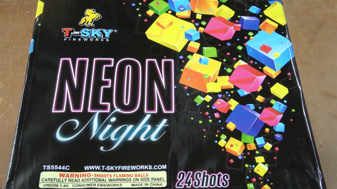 Neon Night 24 shot 500g cake by T-sky