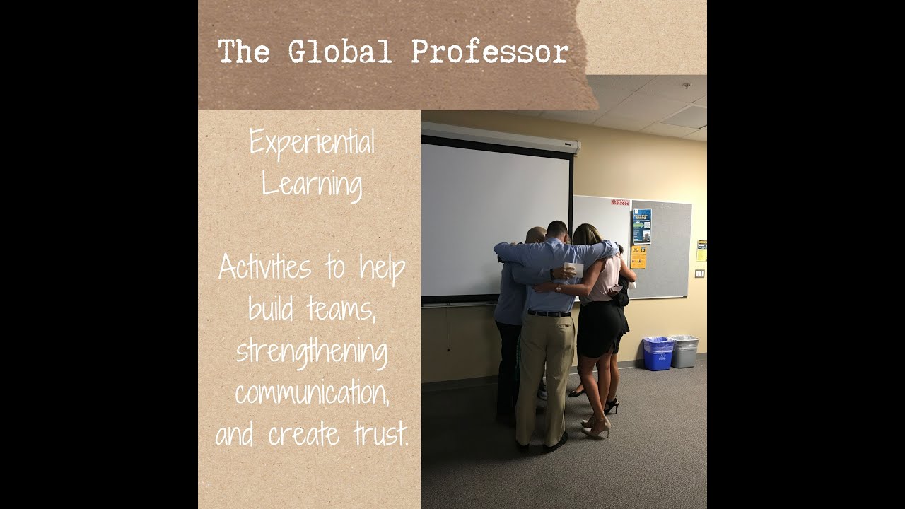 Experiential Learning: Activities that help build teams, strengthen communication, and build trust.