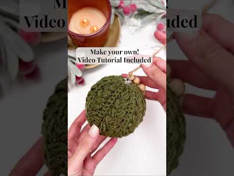 Easy Snowy Wheat Crochet Ornament Pattern - Make in under an hour!